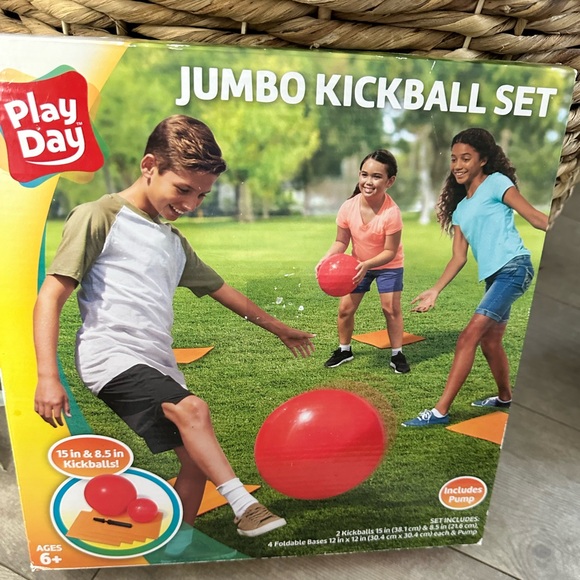 Play Day | Toys | Play Day Jumbo Kickball Set 7 Pc Set Ages 6 Jumbo ...